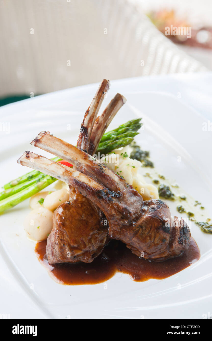 Food - Rack of Lamb - Caribbean - Mount Nevis Hotel - dining restaurant ...