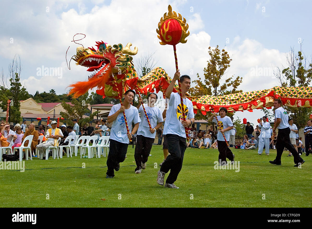 Dragon Dance for the Chinese New Year Stock Photo - Alamy