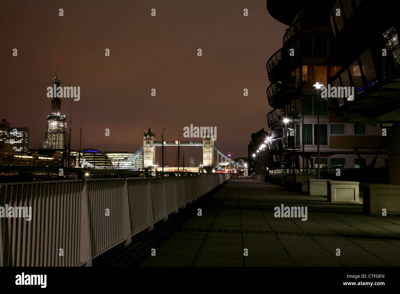 Tower Bridge at Night, London Night View Stock Photo - Alamy