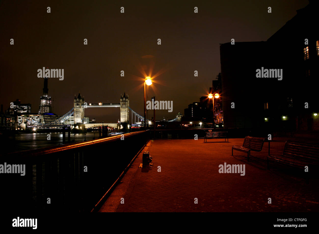 Tower Bridge at Night, London Night View Stock Photo - Alamy