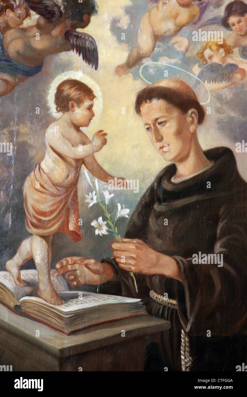 Saint Anthony of Padua Stock Photo - Alamy