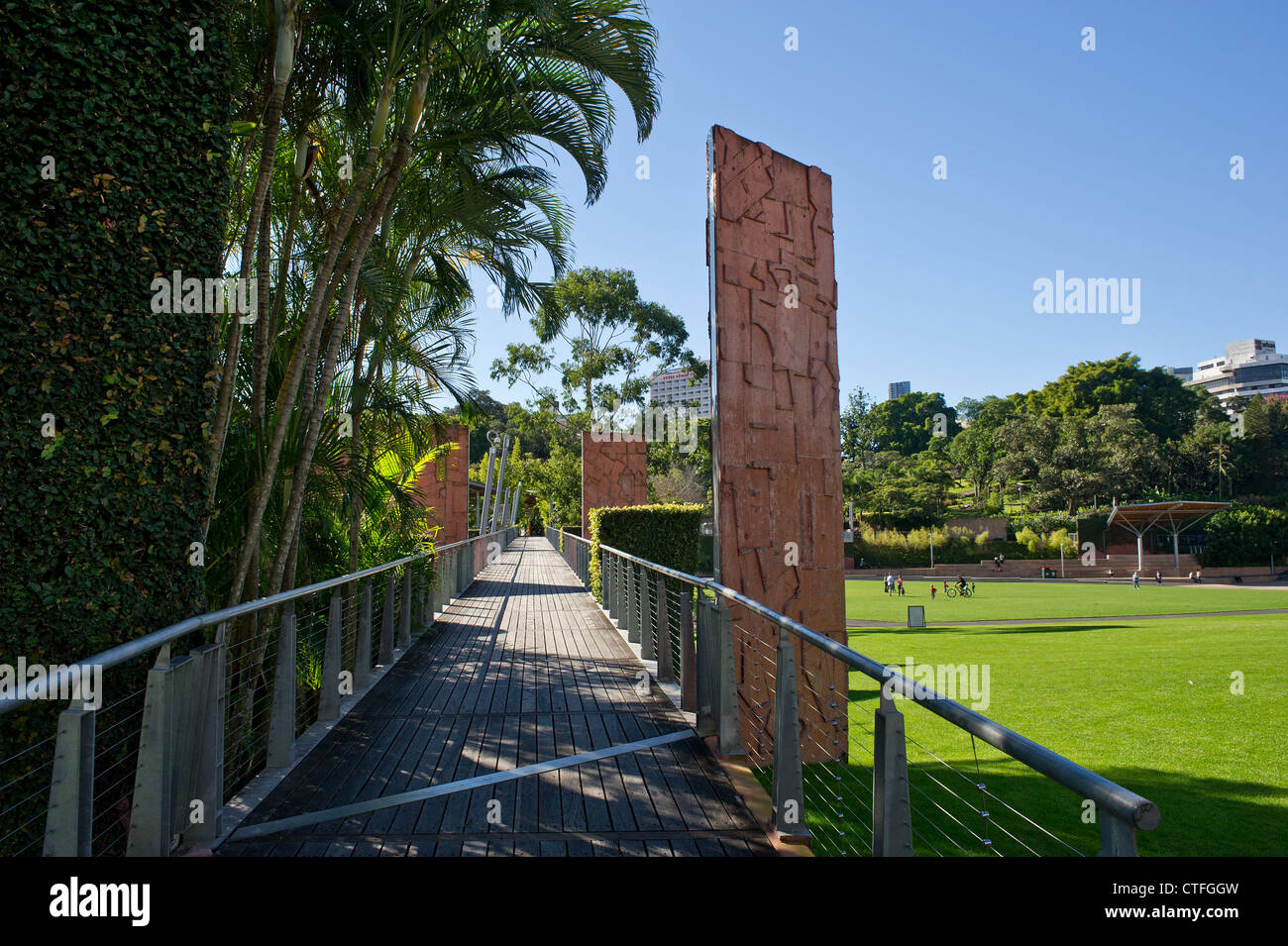 Roma Street Parkland in Brisbane in Queensland Australia Stock Photo ...