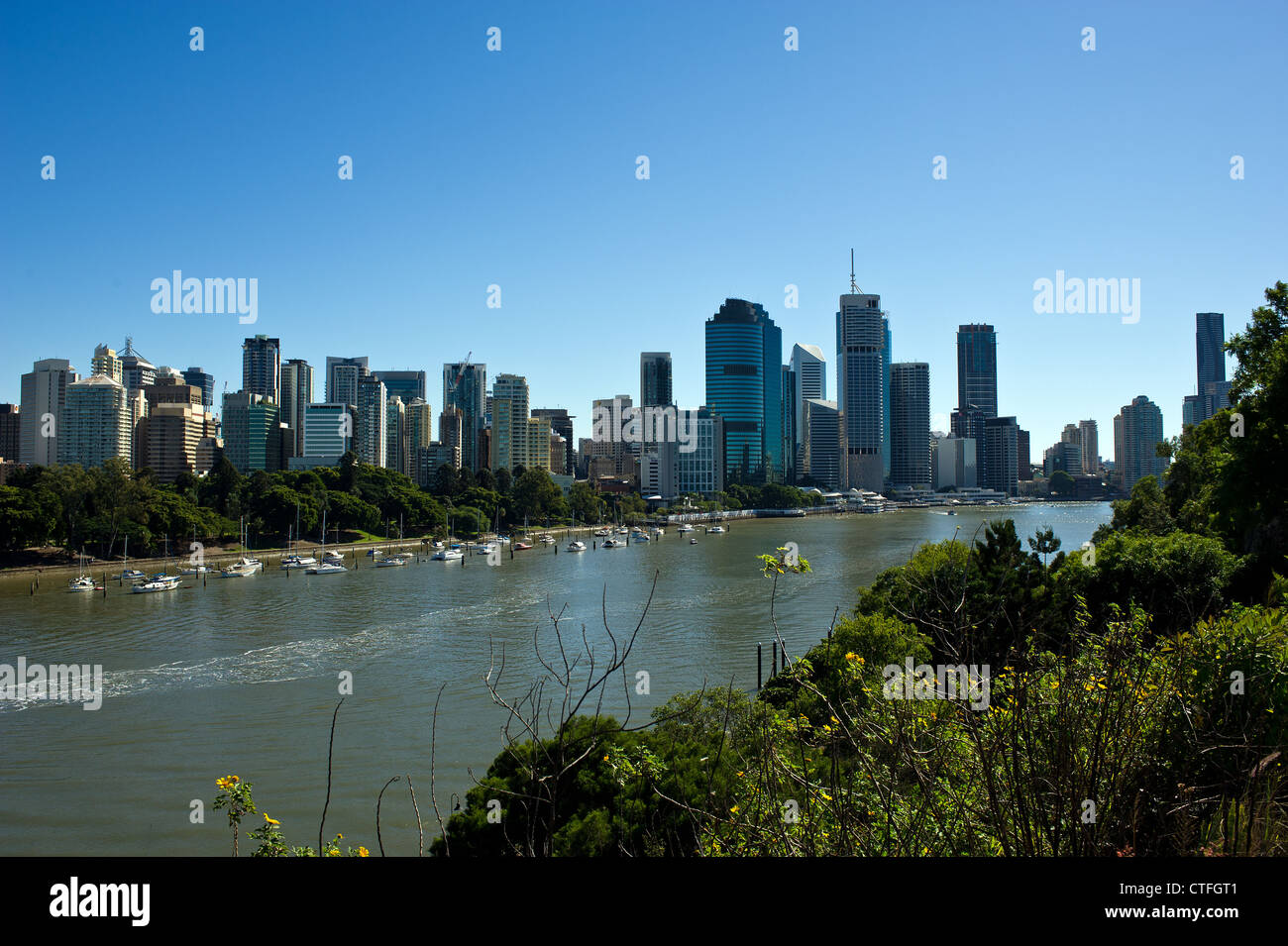 The Brisbane river in Queensland Australia Stock Photo - Alamy