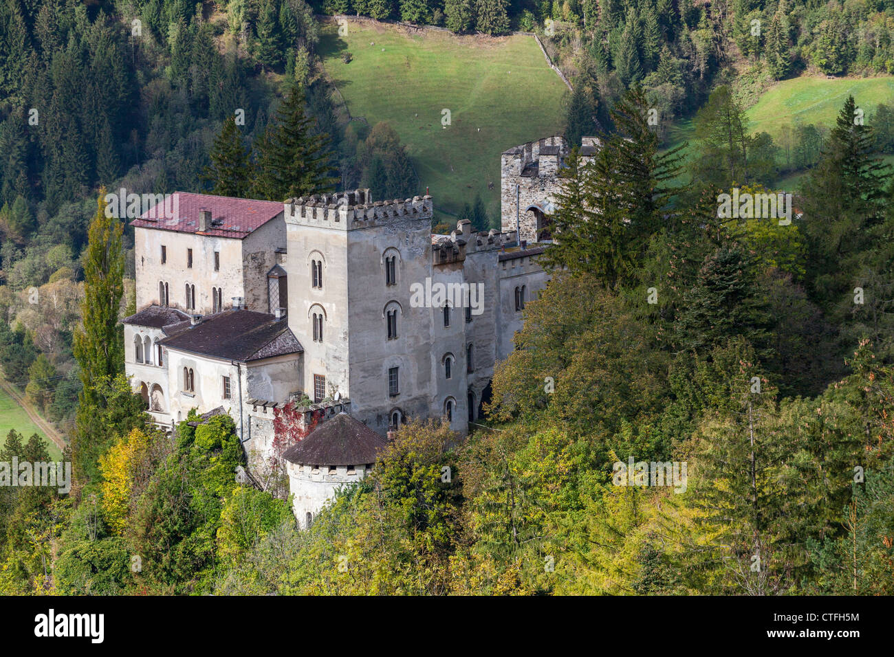 Weissenstein Castle in Osttirol at autumn Stock Photo - Alamy