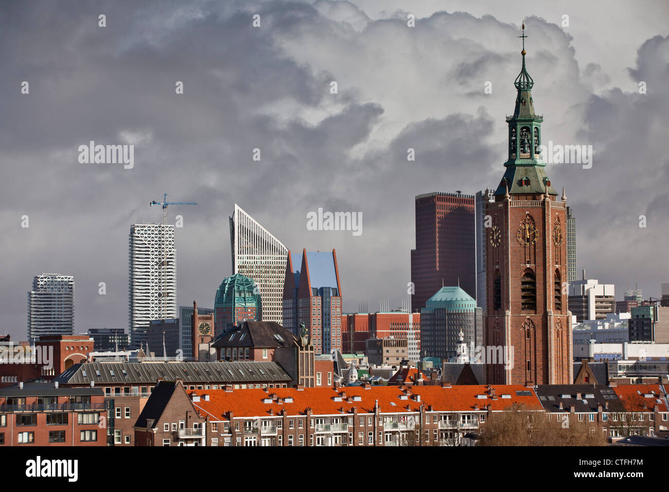 The Netherlands, Den Haag, The Hague, View of modern architecture ...