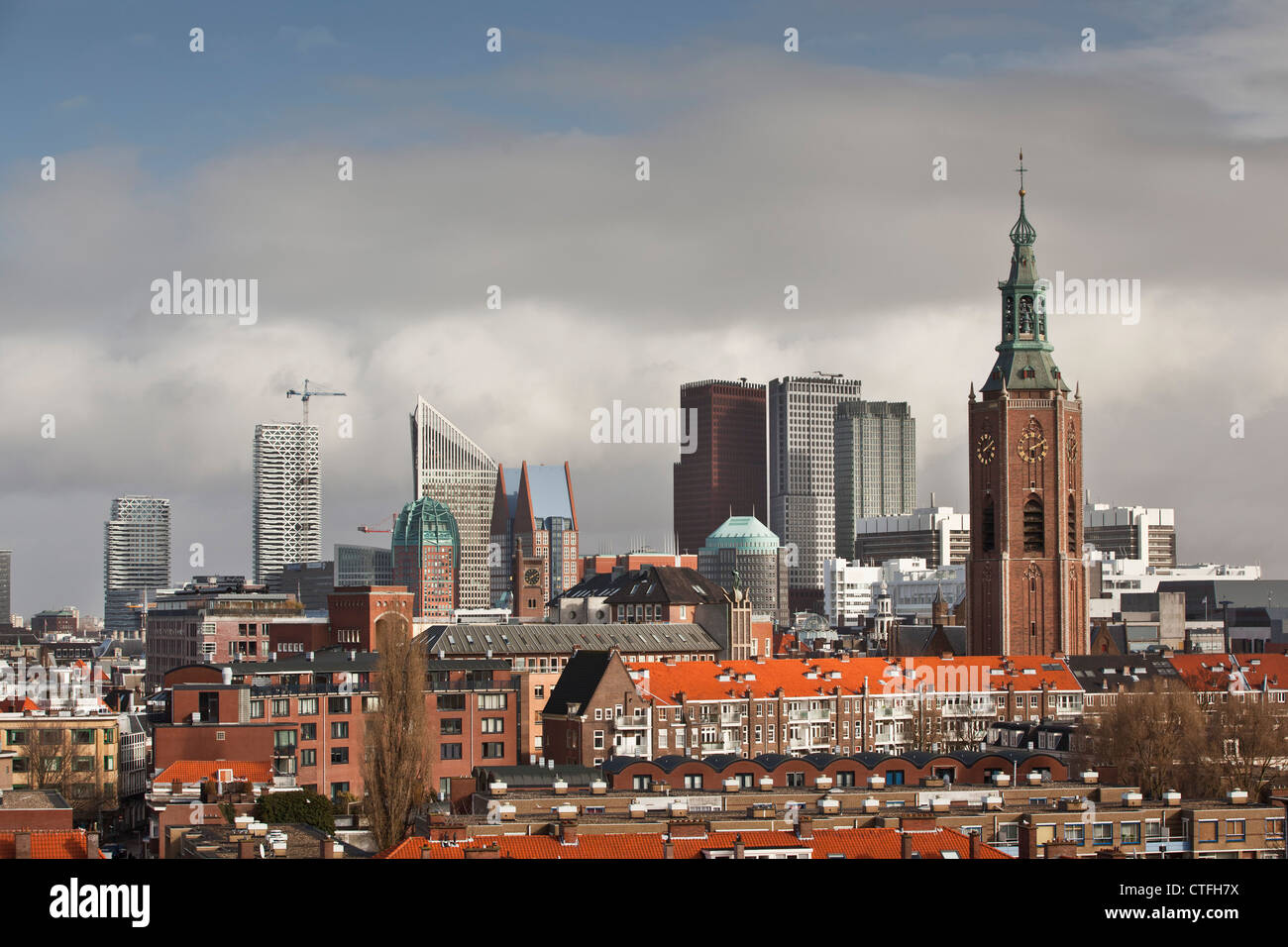 The Netherlands, Den Haag, The Hague, View of modern architecture ...