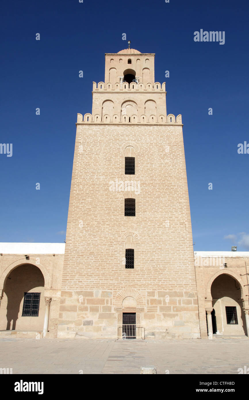 The Great Mosque from Kairouan, Tunisia - UNESCO World Heritage Site ...