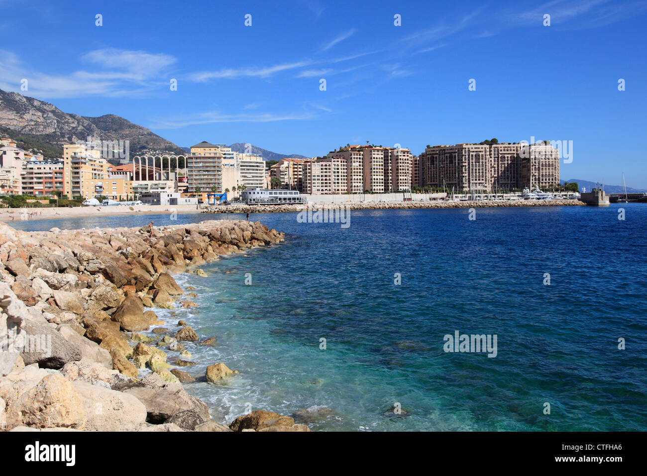 Harbor, Monaco Border, Cap d Ail, Cote d Azur, Provence, French Riviera ...