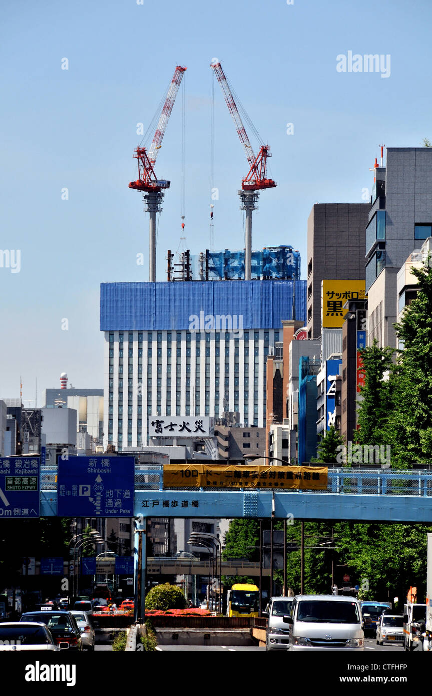 building in construction Tokyo Japan Asia Stock Photo - Alamy