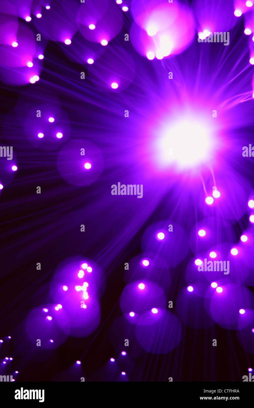 Fibre Optic Zoom Burst Stock Photo - Alamy