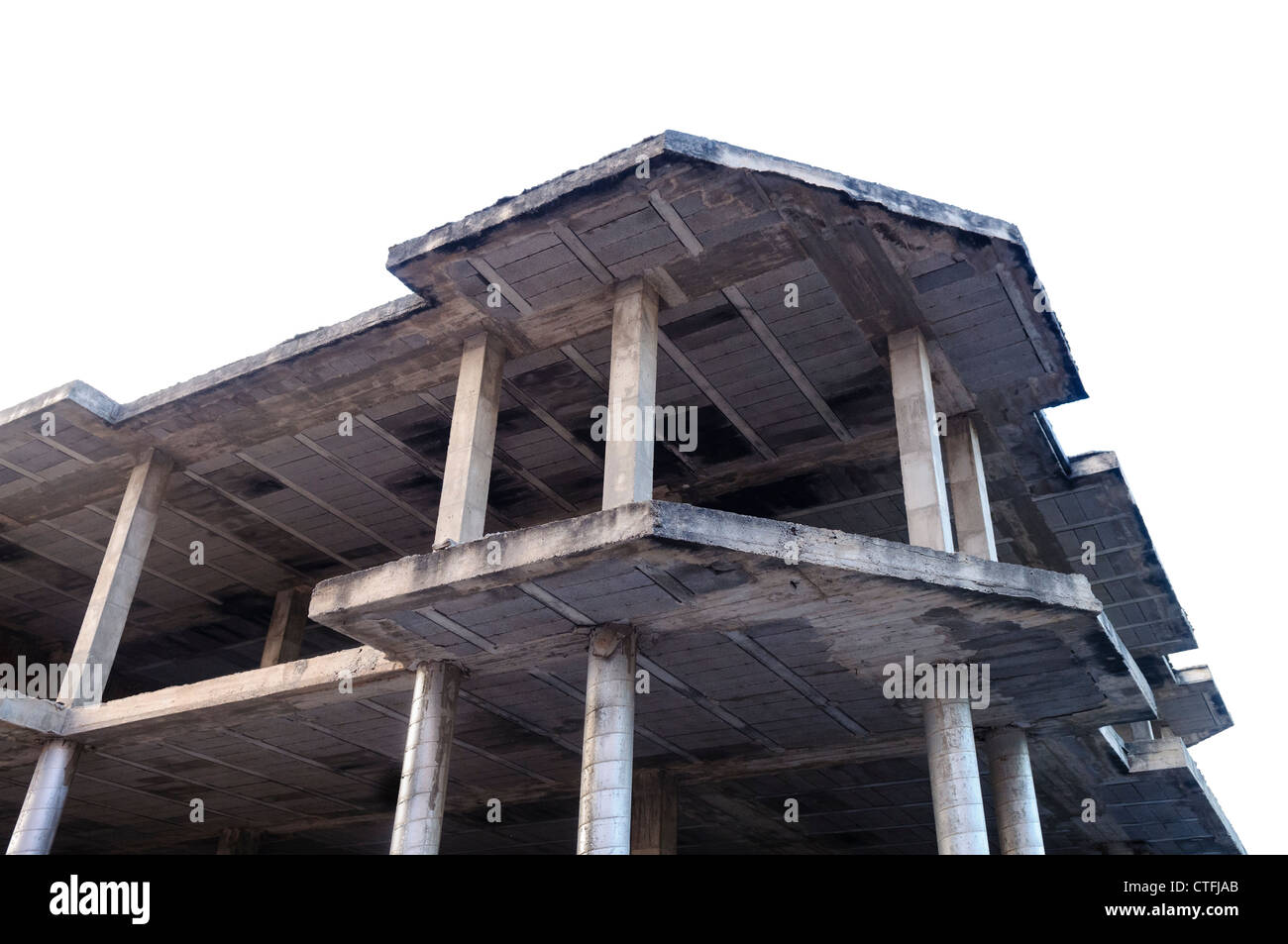 Unfinished incomplete concrete building in Spain Stock Photo - Alamy