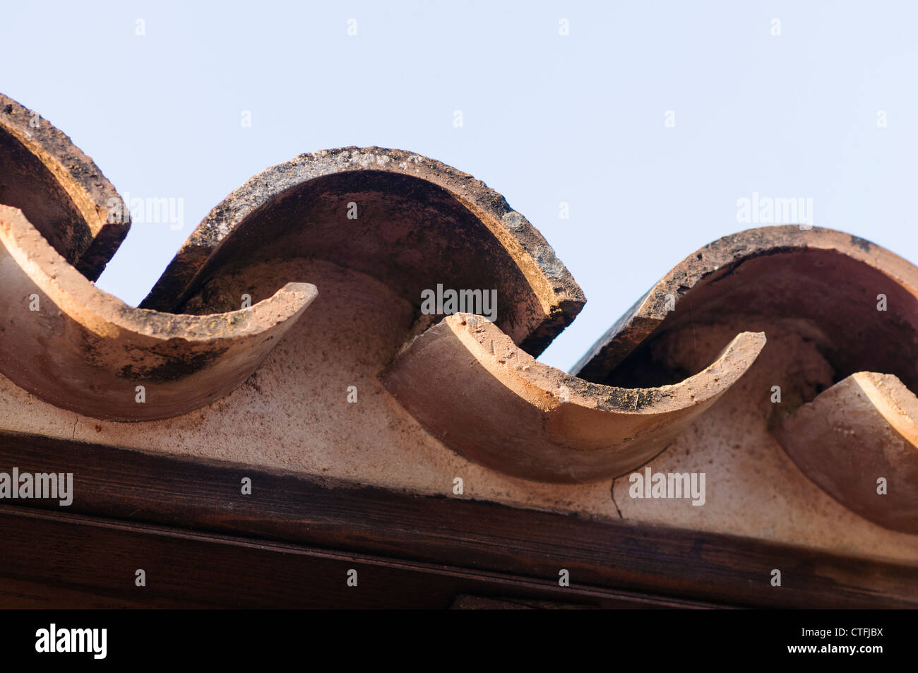 Spanish red roof tiles hi-res stock photography and images - Alamy