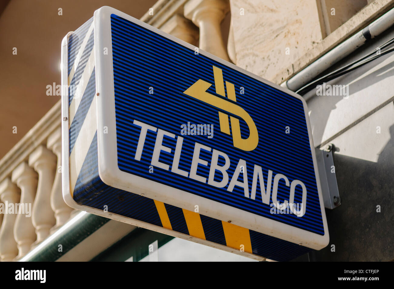 Telebanco Spanish cash machine Stock Photo - Alamy