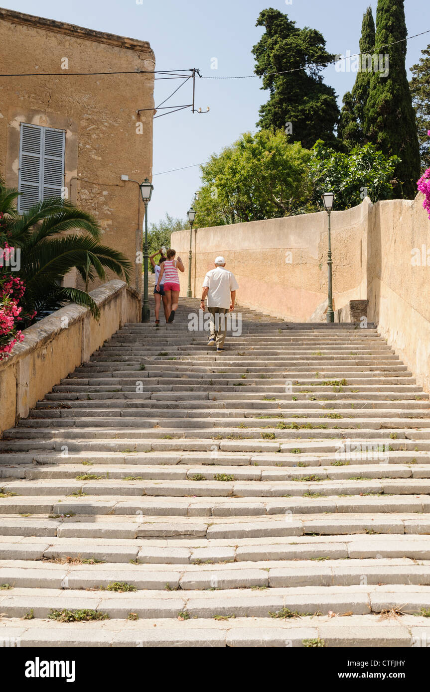 Spanish village steep steps hi-res stock photography and images - Alamy