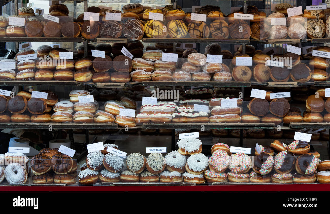 Donut Stall. Camden. London Stock Photo - Alamy