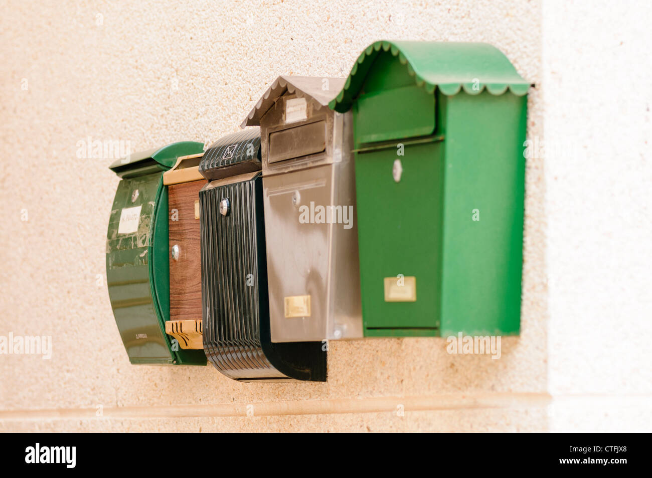 Wall mounted letterbox hi-res stock photography and images - Alamy