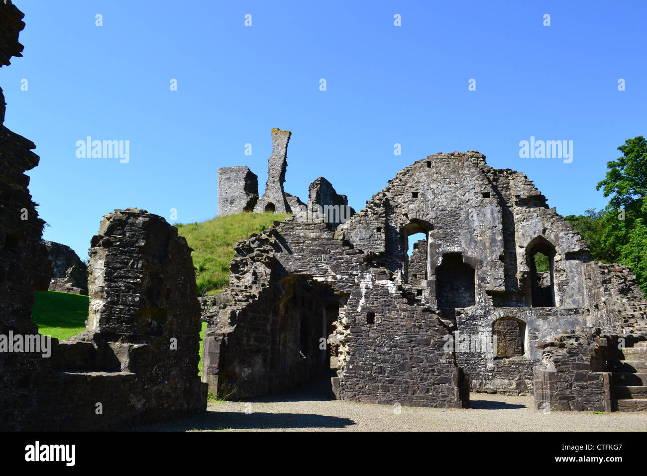 Okehampton Castle Ruins, Devon Stock Photo - Alamy