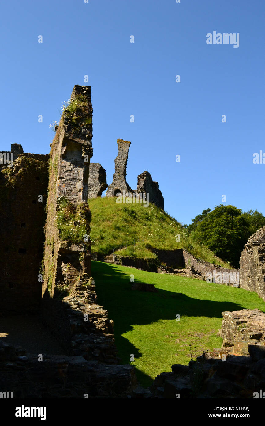Okehampton Castle Ruins, Devon Stock Photo - Alamy