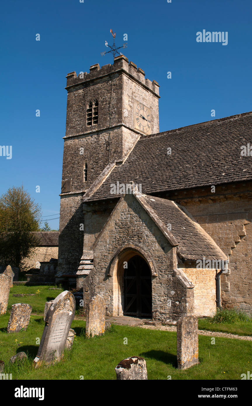 St. Peter`s Church, Farmington, Gloucestershire, England, UK Stock ...