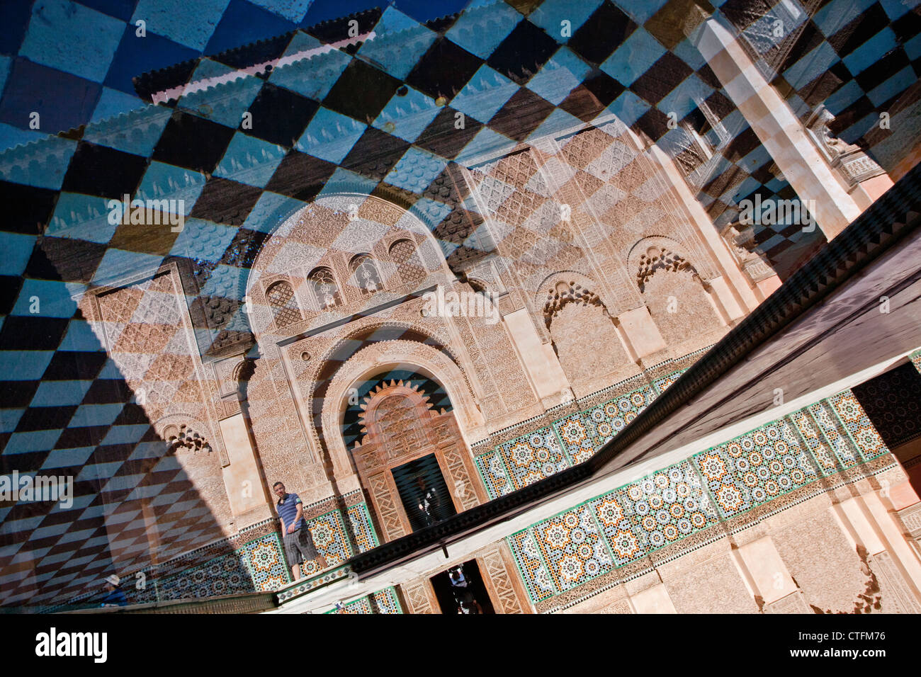Morocco, Marrakech Medina, Ali ben Youssef Medersa Stock Photo - Alamy