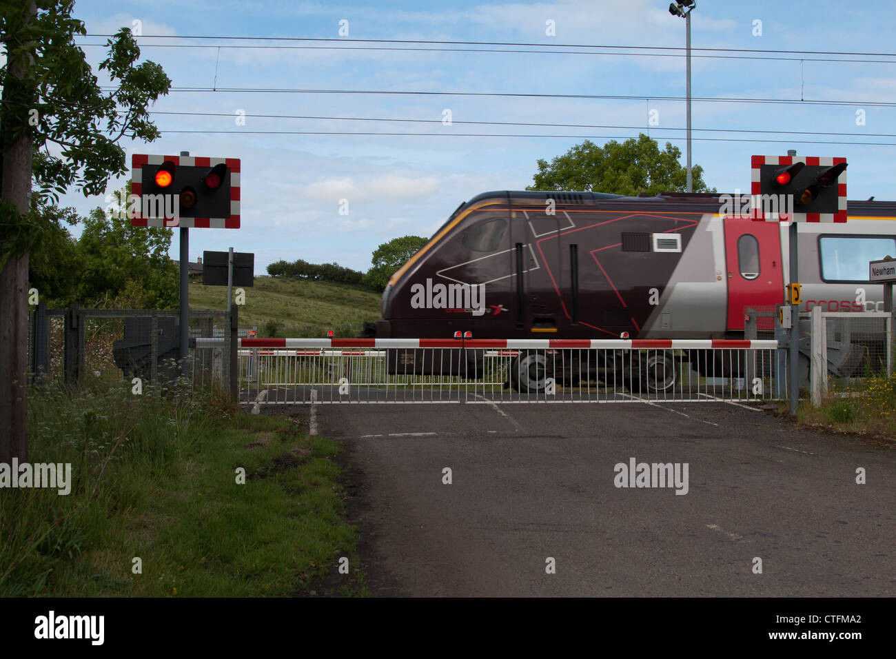 Train barrier hi-res stock photography and images - Alamy