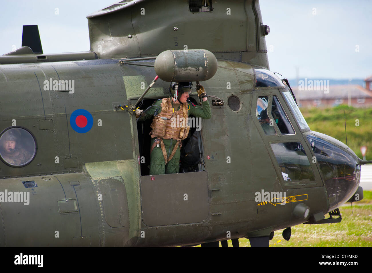 Chinook at Raf Valley Anglesey North Wales Uk. ZA707 Stock Photo - Alamy