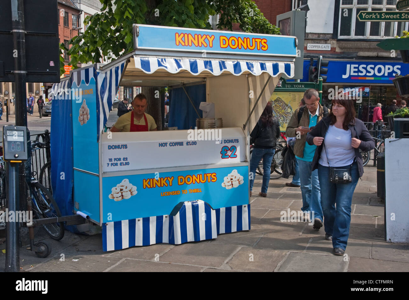 Kinky Donuts roadside stall Stock Photo - Alamy