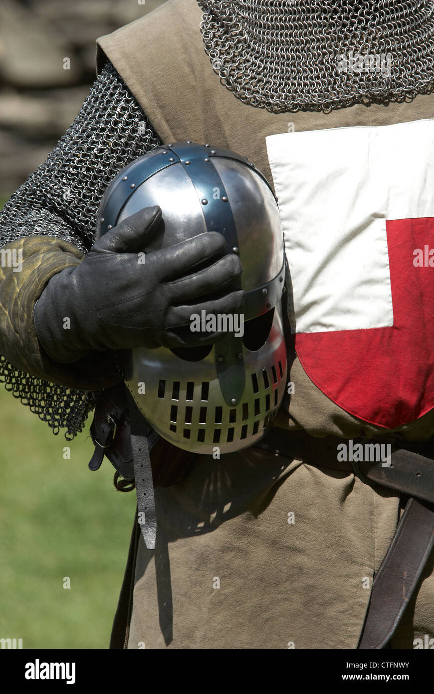 Bezdez castle, Czech republic, armored knights fighting on show Stock ...