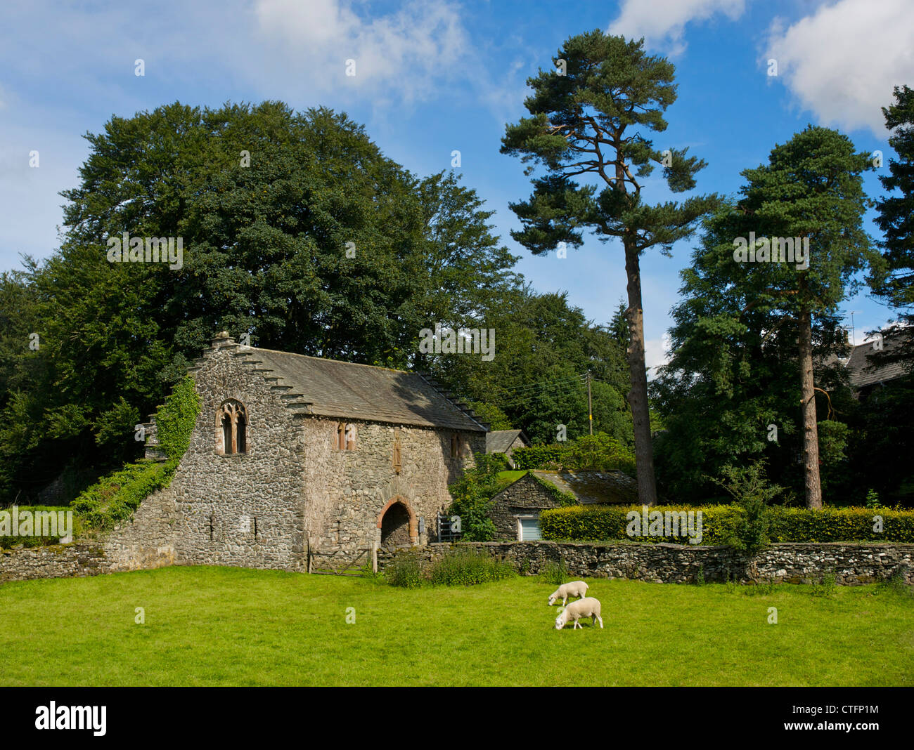 Hawkshead Courthouse, near the village of Hawkshead, Lake District ...