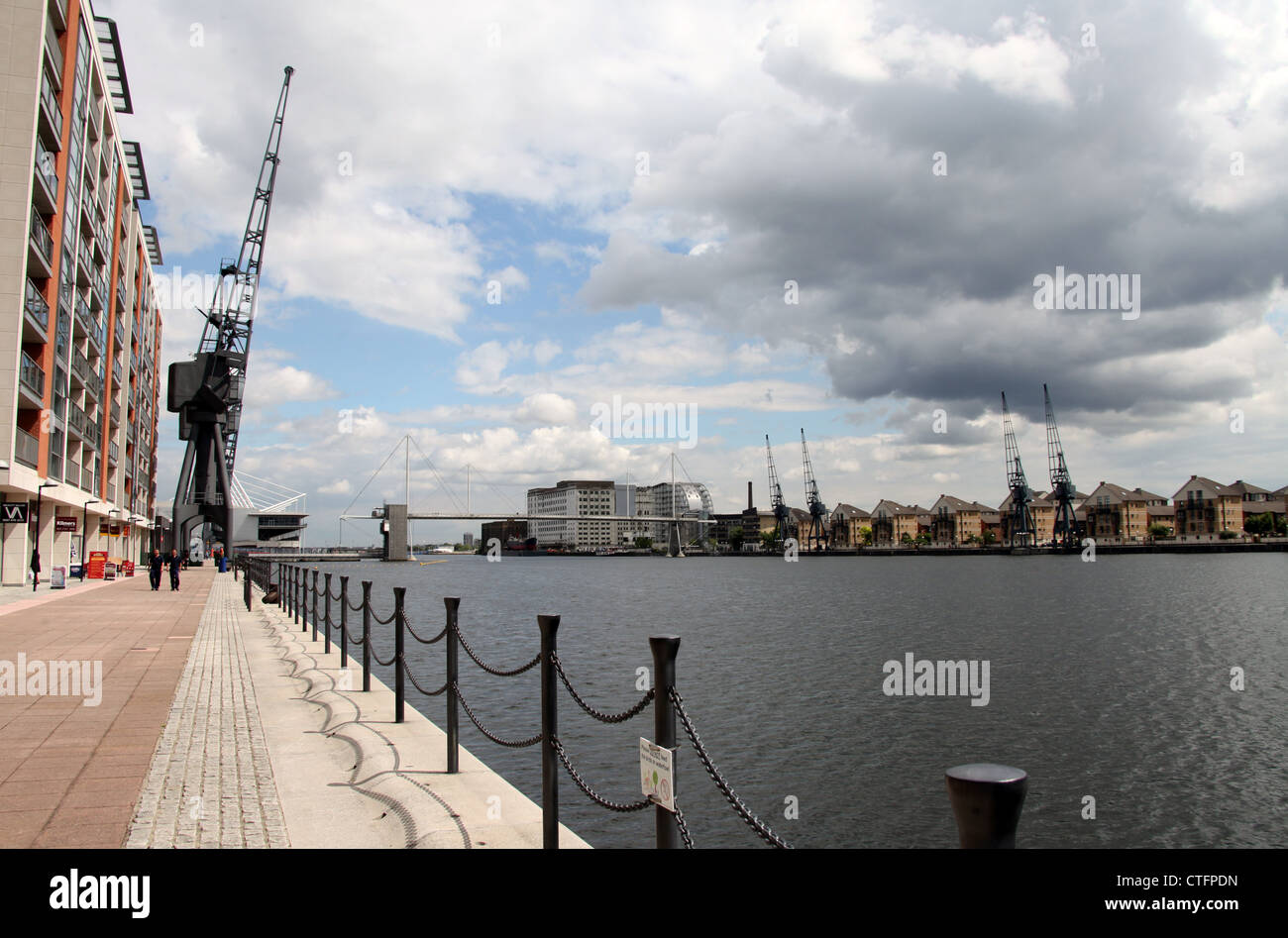 Royal Victoria Dock from Eastern Quay in London Stock Photo - Alamy