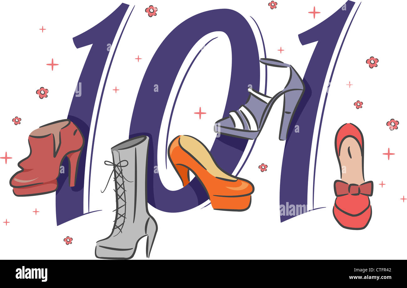 Illustration Depicting the Basics of Shoes - Shoes 101 Stock Photo - Alamy