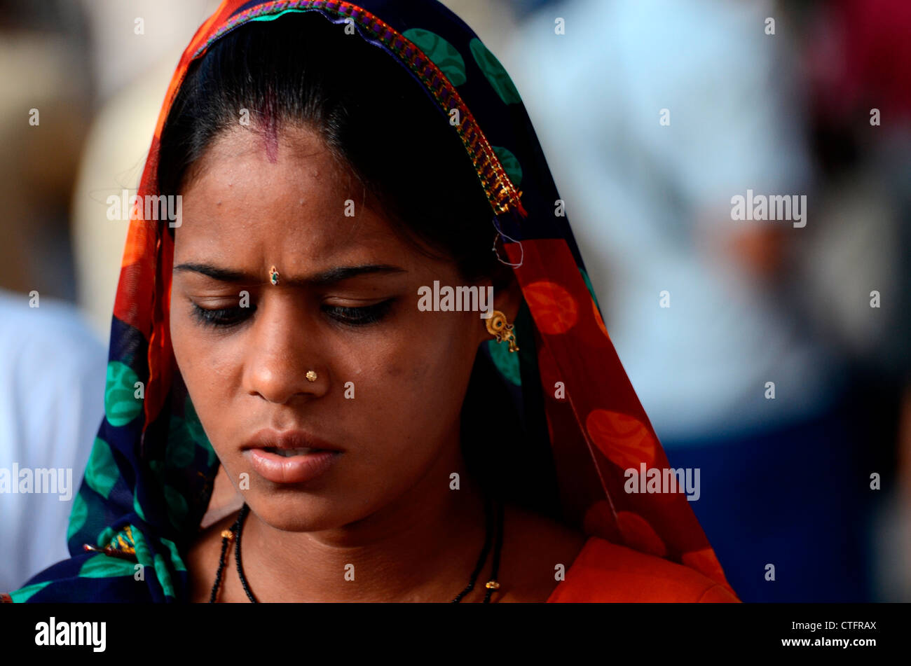A rural woman from India Stock Photo - Alamy