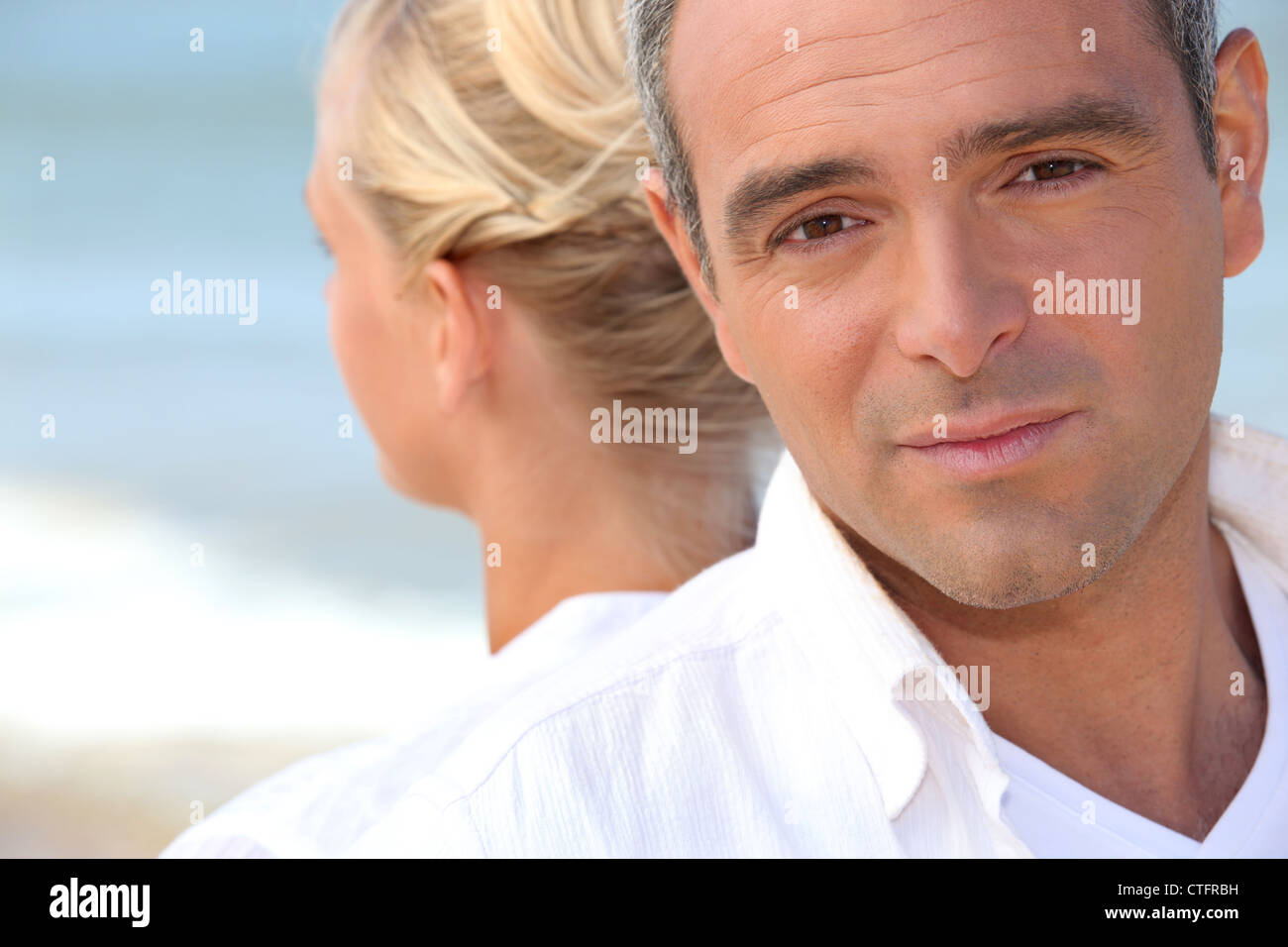 Man and woman from the back Stock Photo - Alamy