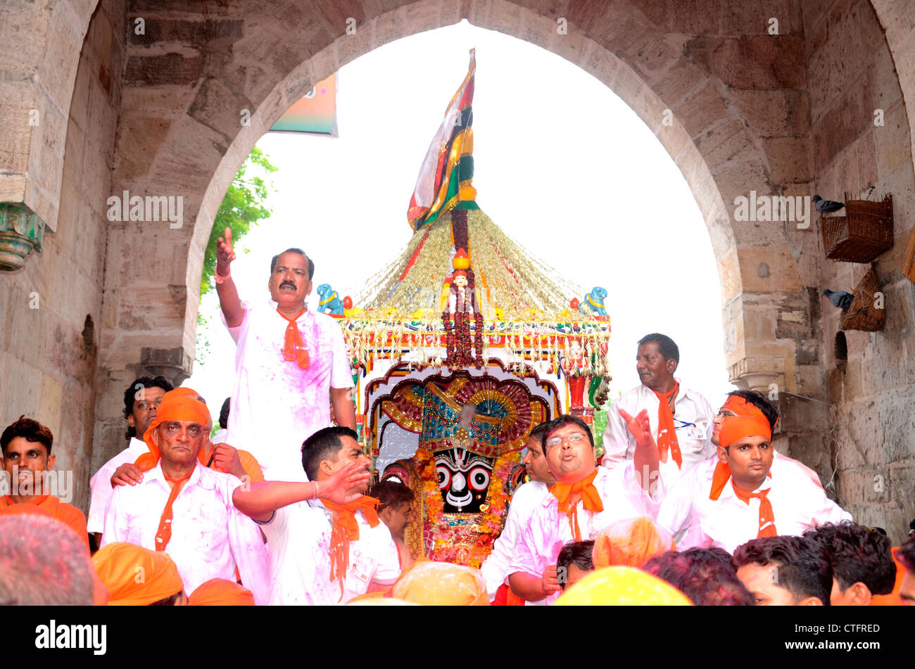 A religious procession in India Stock Photo - Alamy
