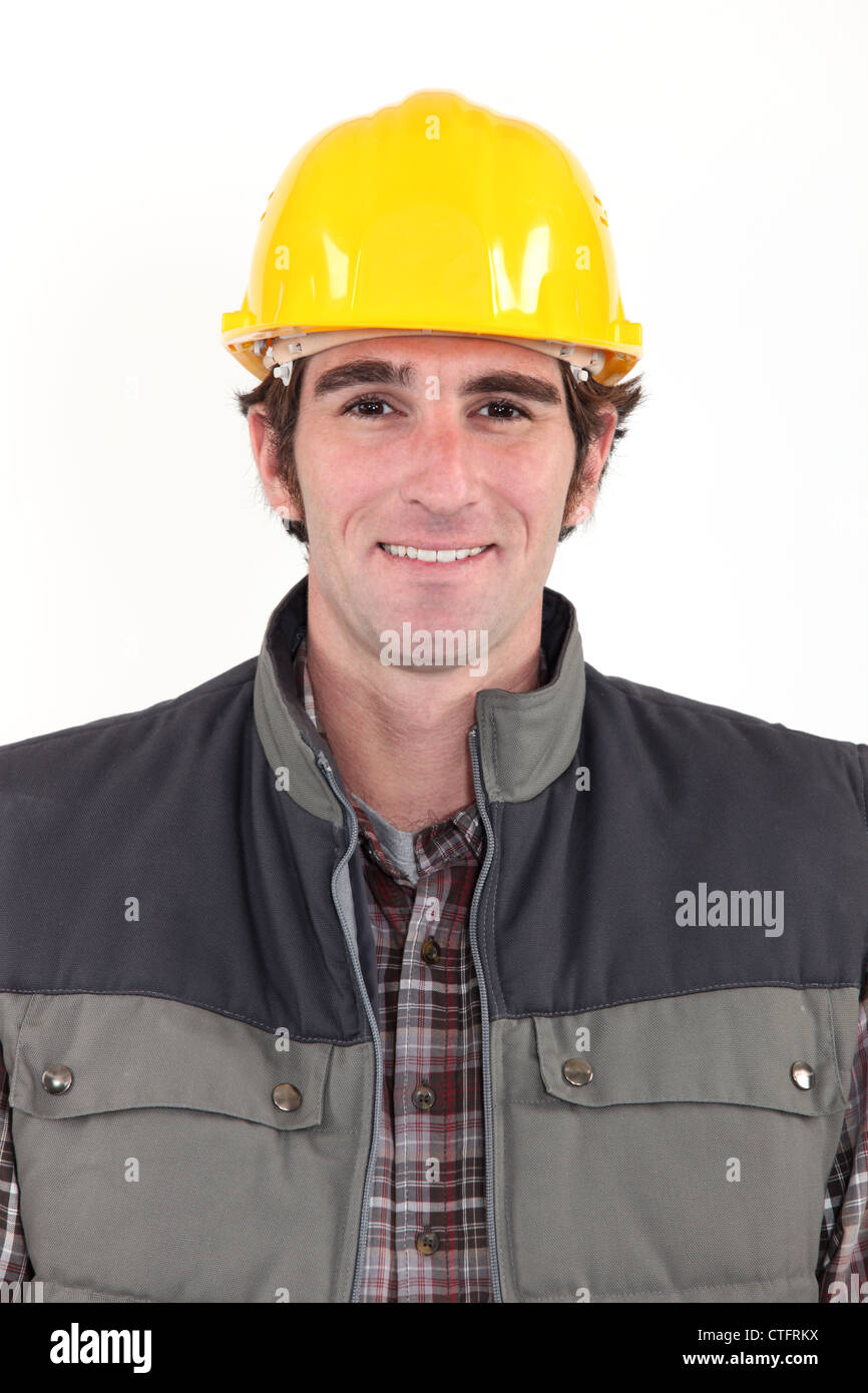 Male construction worker Stock Photo - Alamy