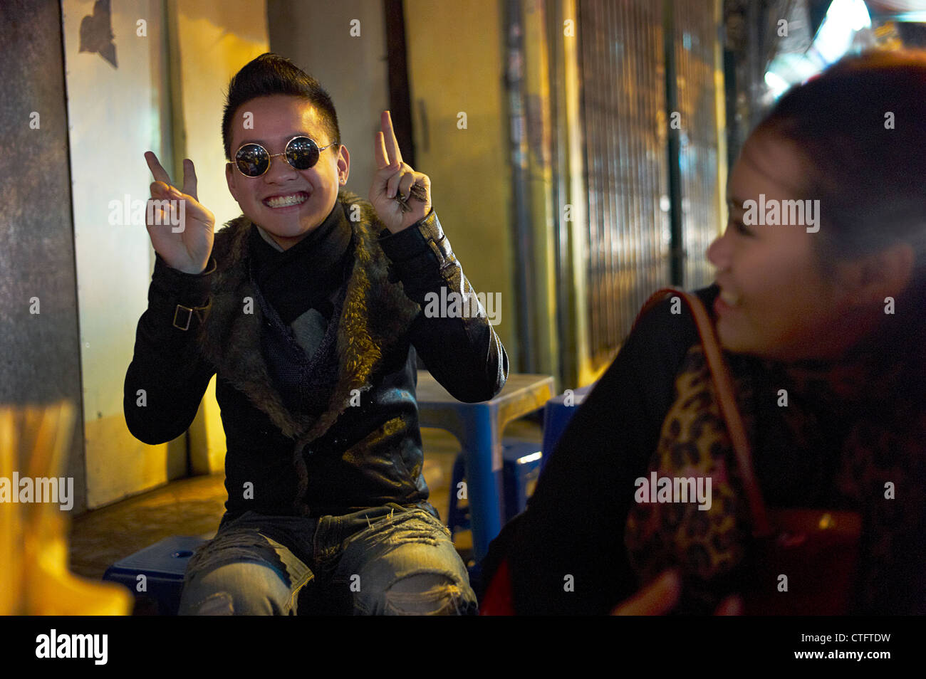 Victory Signs High Resolution Stock Photography and Images - Alamy