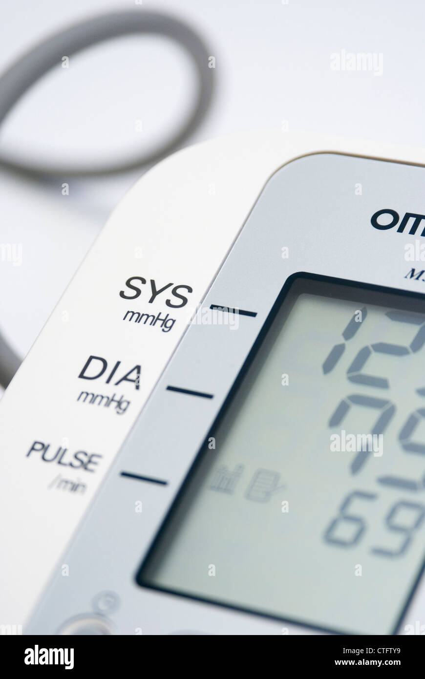 electronic sphygmomanometer (blood pressure measure equipment Stock ...