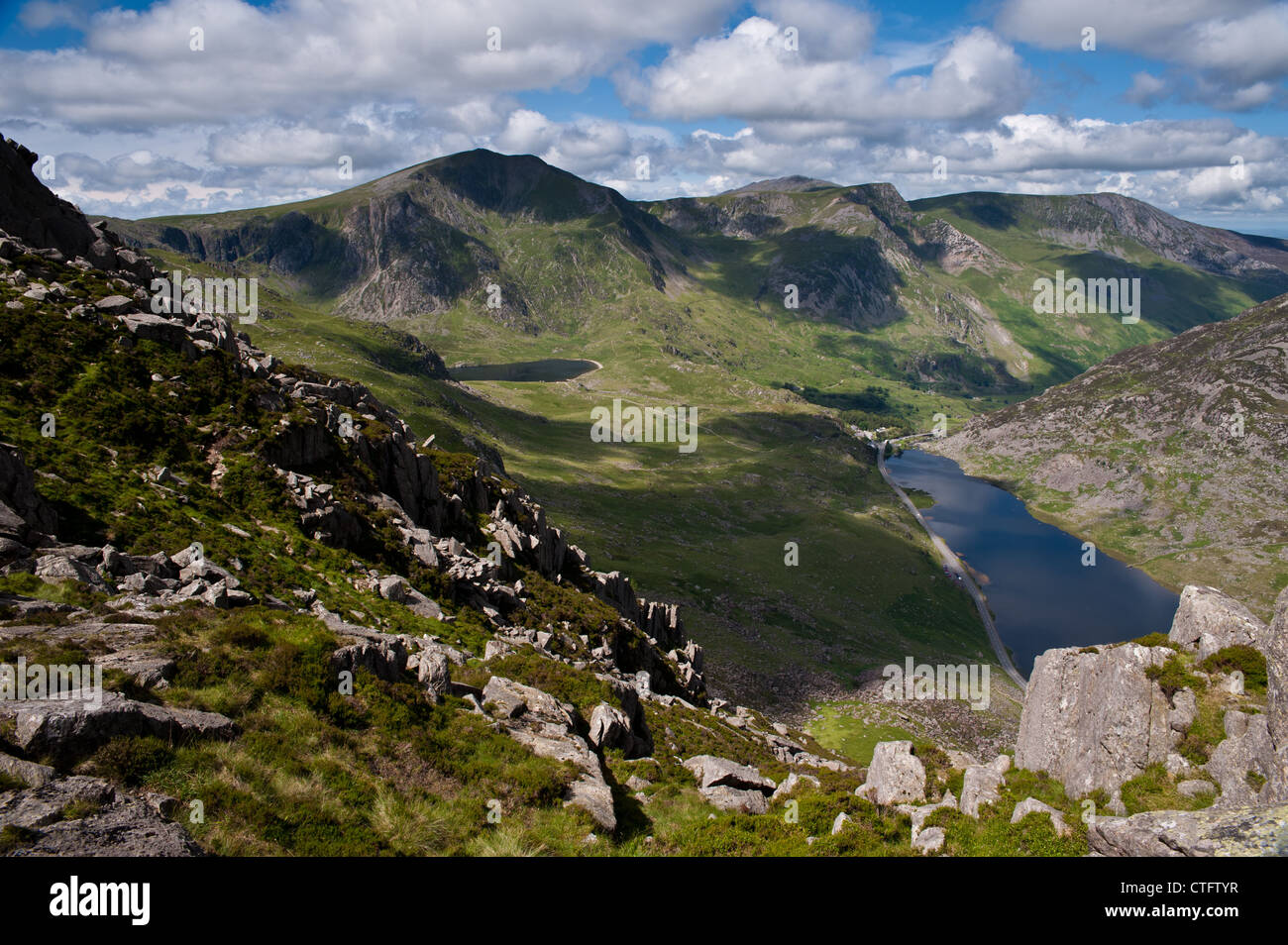 West from Tryfan, Snowdonia Stock Photo - Alamy