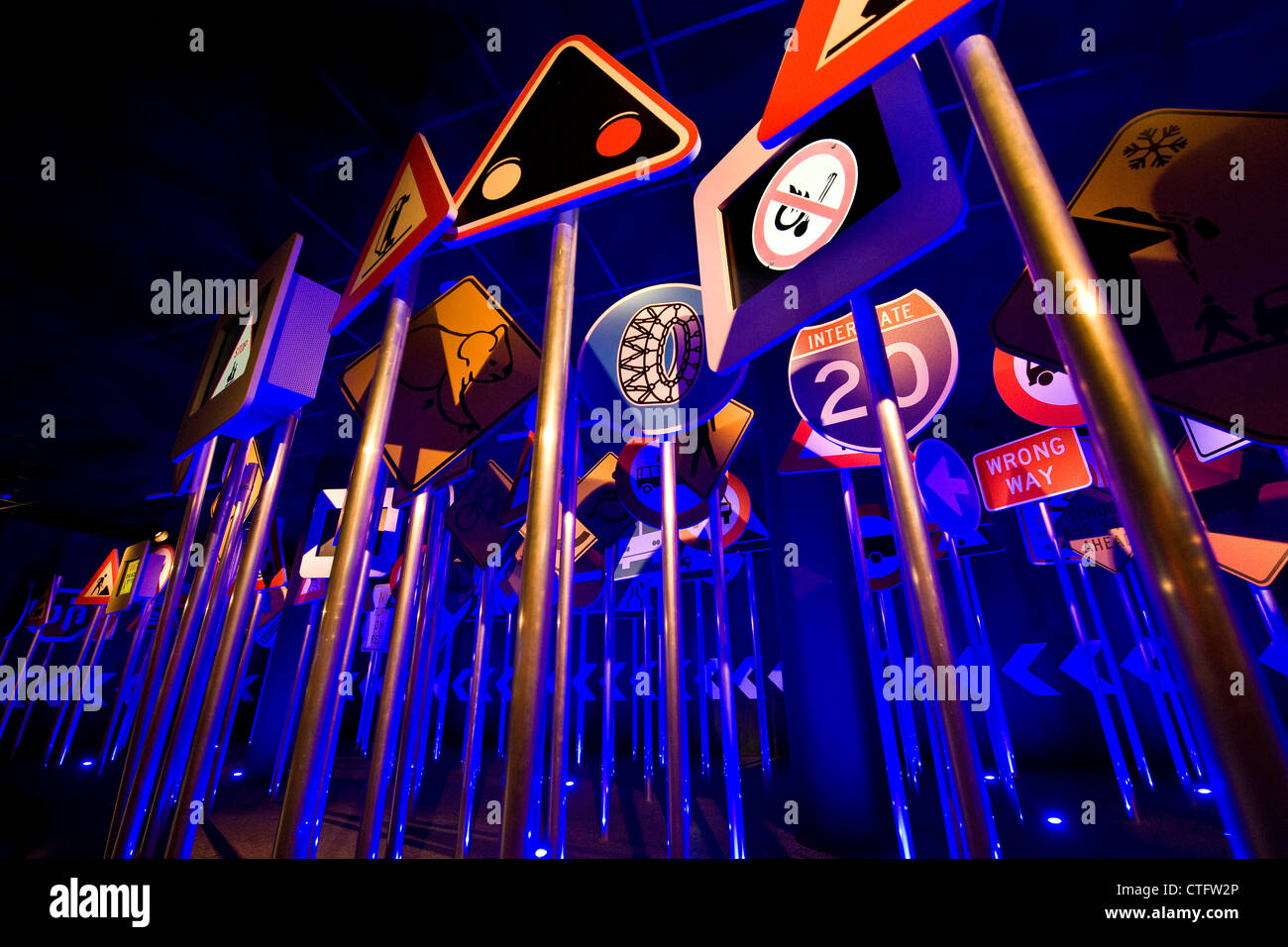 Italy, Piedmont, Turin, Museo dell'automobile, automobile museum, road ...