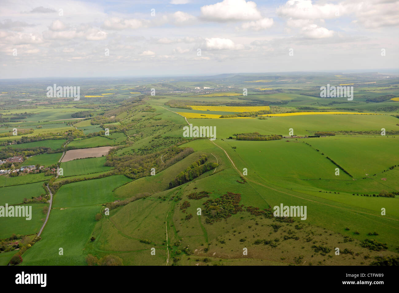 English country fields aerial hi-res stock photography and images - Alamy