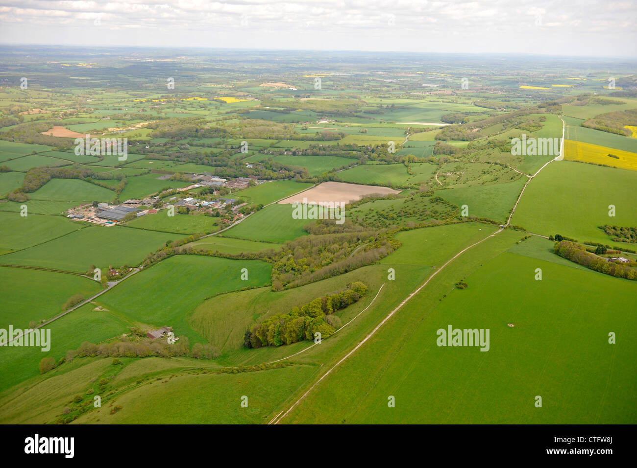 English country fields aerial hi-res stock photography and images - Alamy