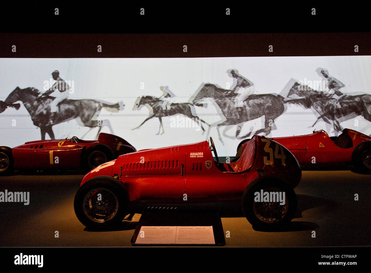 Italy, Piedmont, Turin, Museo dell'automobile, automobile museum, hall ...