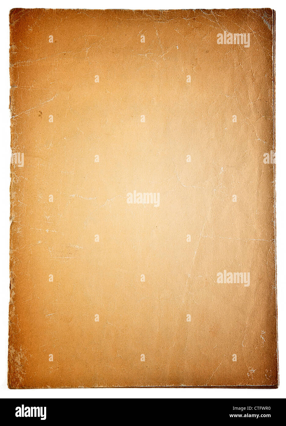 old vintage paper sheet isolated on white Stock Photo - Alamy