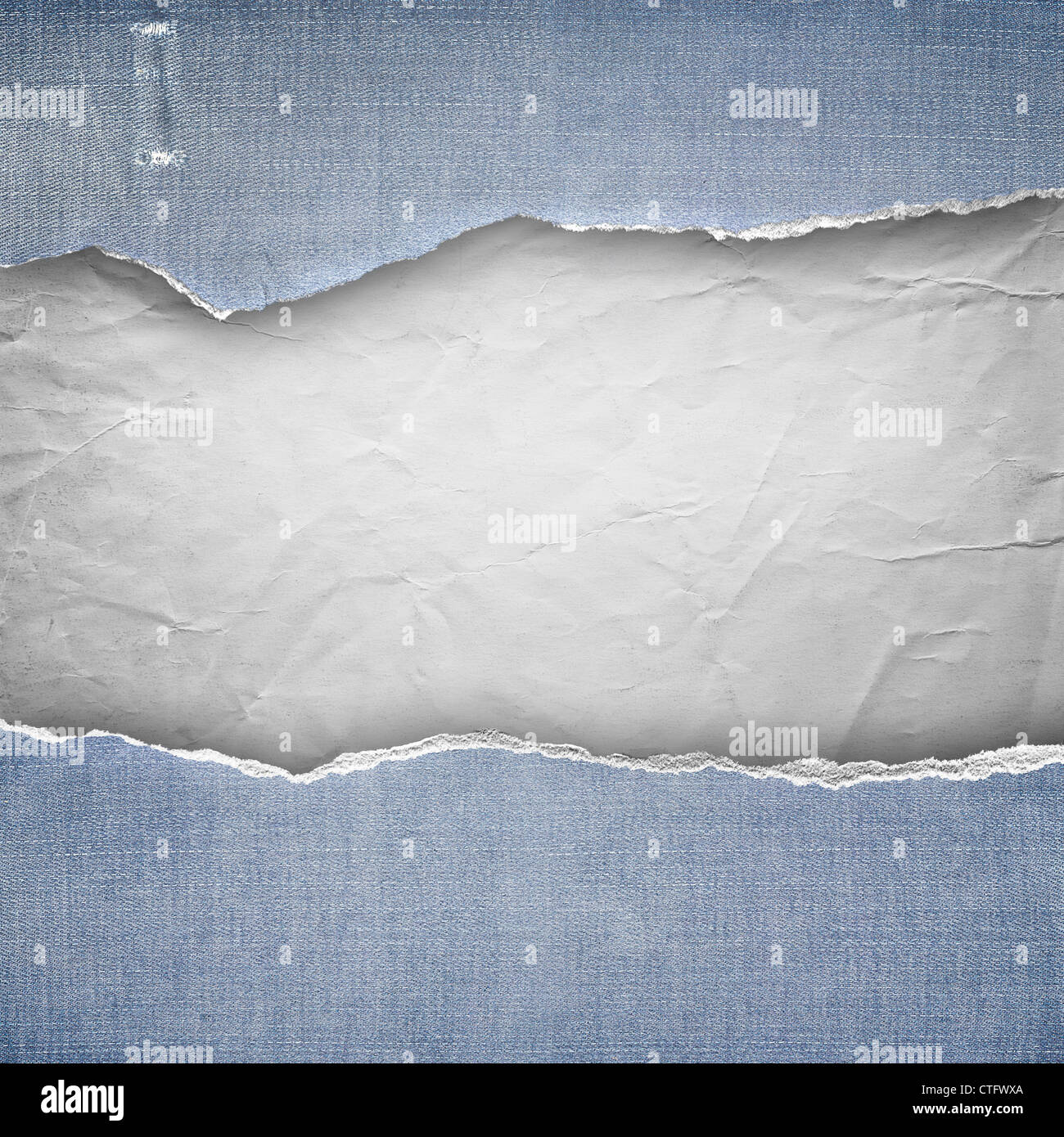 riped denim paper background Stock Photo - Alamy