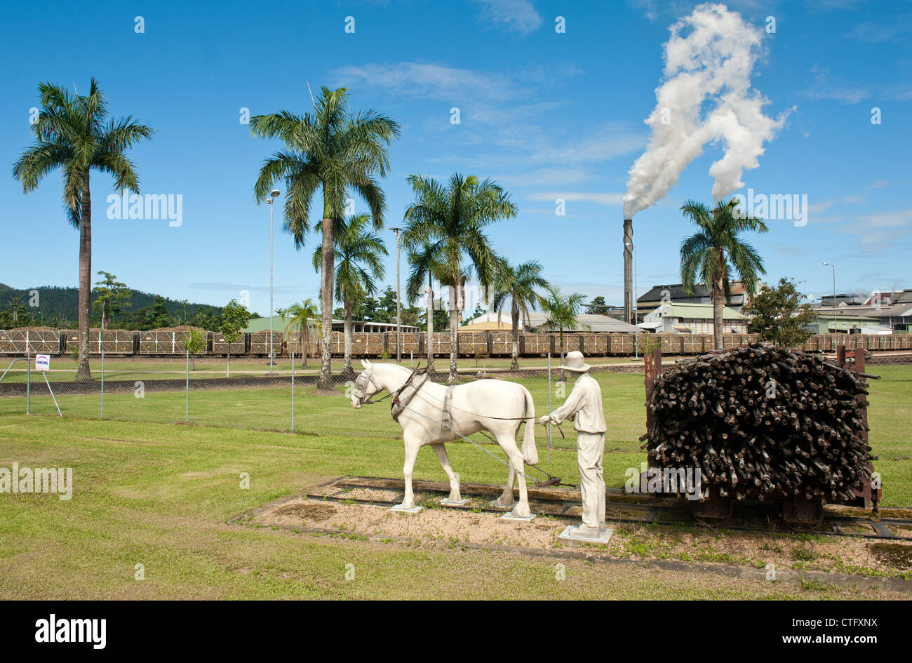 Tully Sugar Mill in action during the crushing time from June to ...
