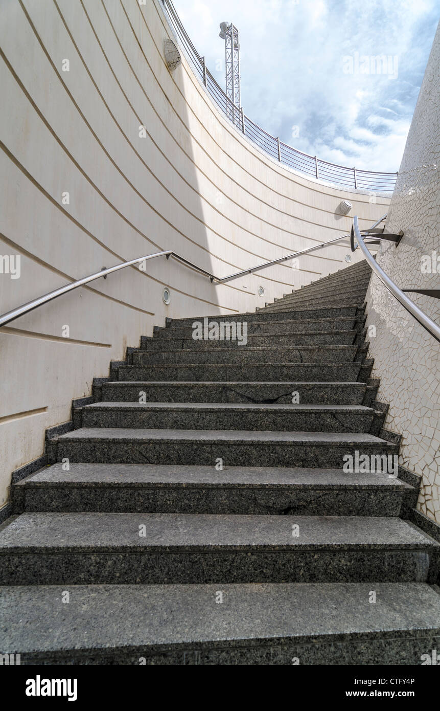 Stairs of Umbrella at Principe Felipe Museum, City of Arts and Sciences ...