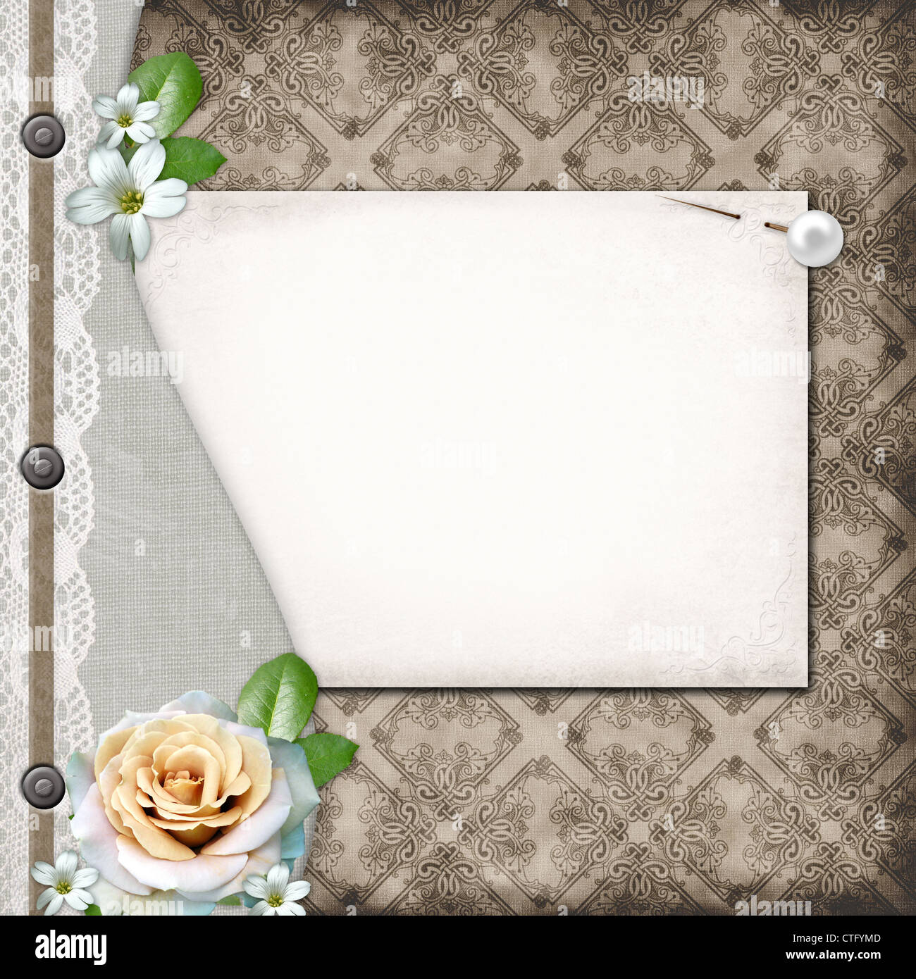 Album cover with lace hi-res stock photography and images - Alamy