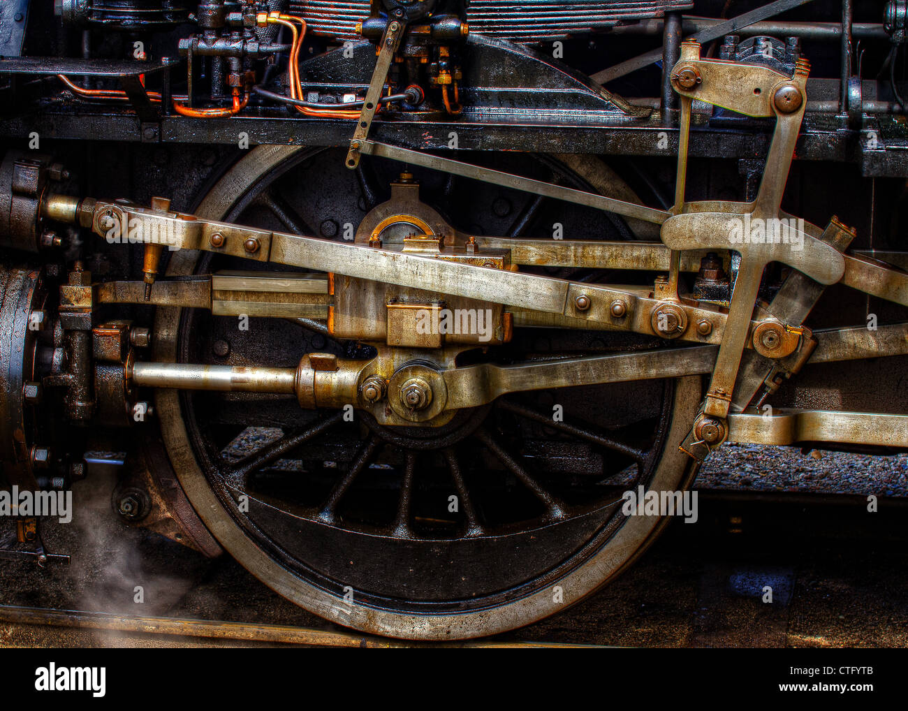 Steam locomotive wheel mechanism hi-res stock photography and images ...