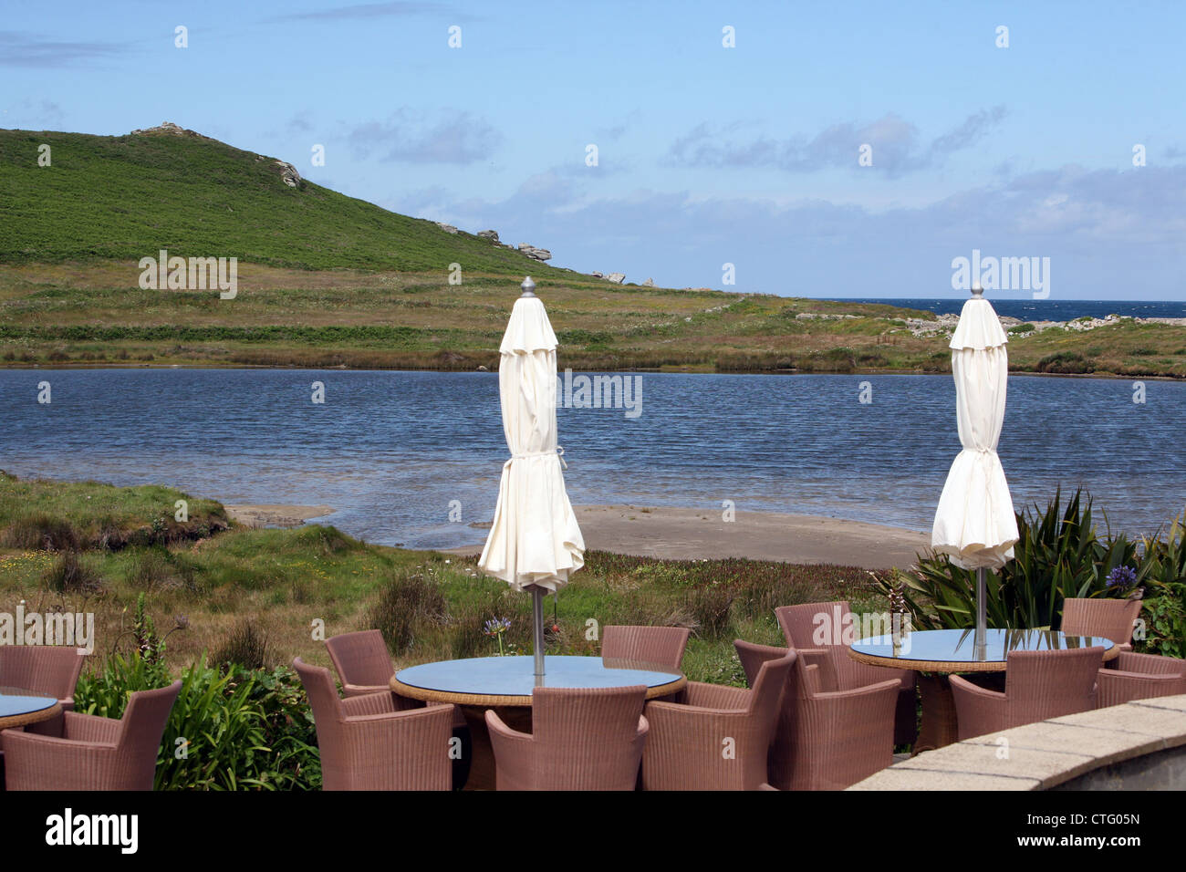 Coast near the Hell bay hotel Bryher Scilly Isles Isles of Scilly ...