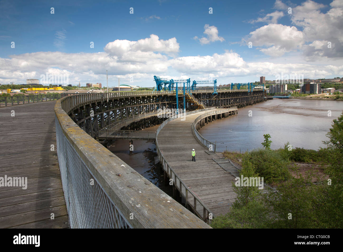 Dunston Staiths, Gateshead. One of the largest wooden structures in ...